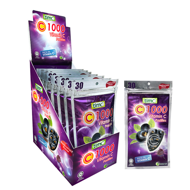 Timo Orange C 1000 Vitamin C Pastilles (blackcurrant) – timo®