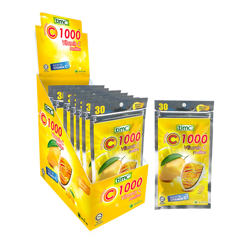 Timo Orange C 1000 Vitamin C Pastilles (mango) – timo®